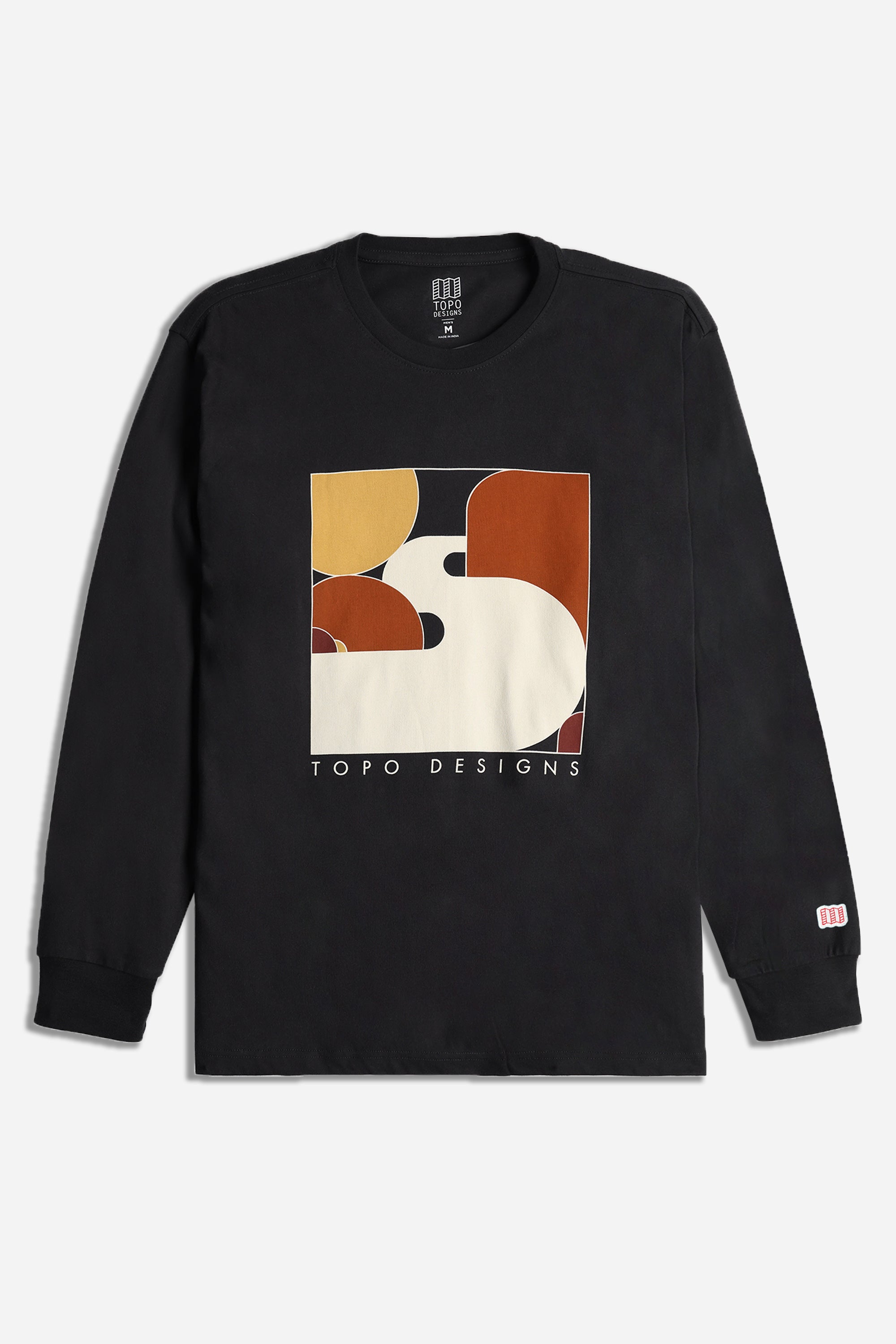 Toposcape Tee L/S Mens Black – Topo Designs